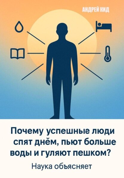 Почему успешные люди спят днём, пьют больше воды и гуляют пешком? Наука объясняет [Цифровая книга]
