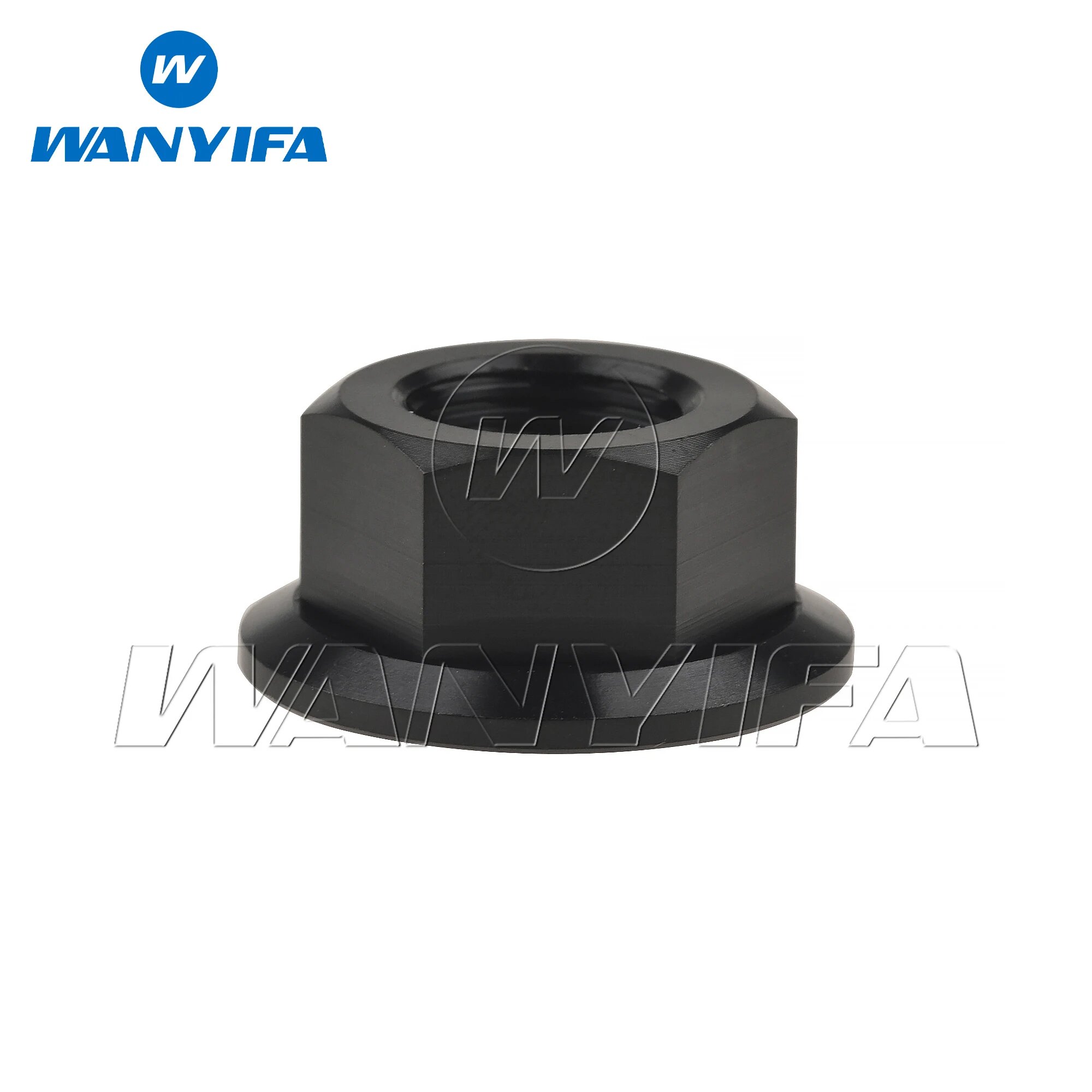 Титановые гайки Wanyifa M5 M6 M8 M10 M12 M14 M16 DIN6923 M8 Pitch 1.25mm, Black