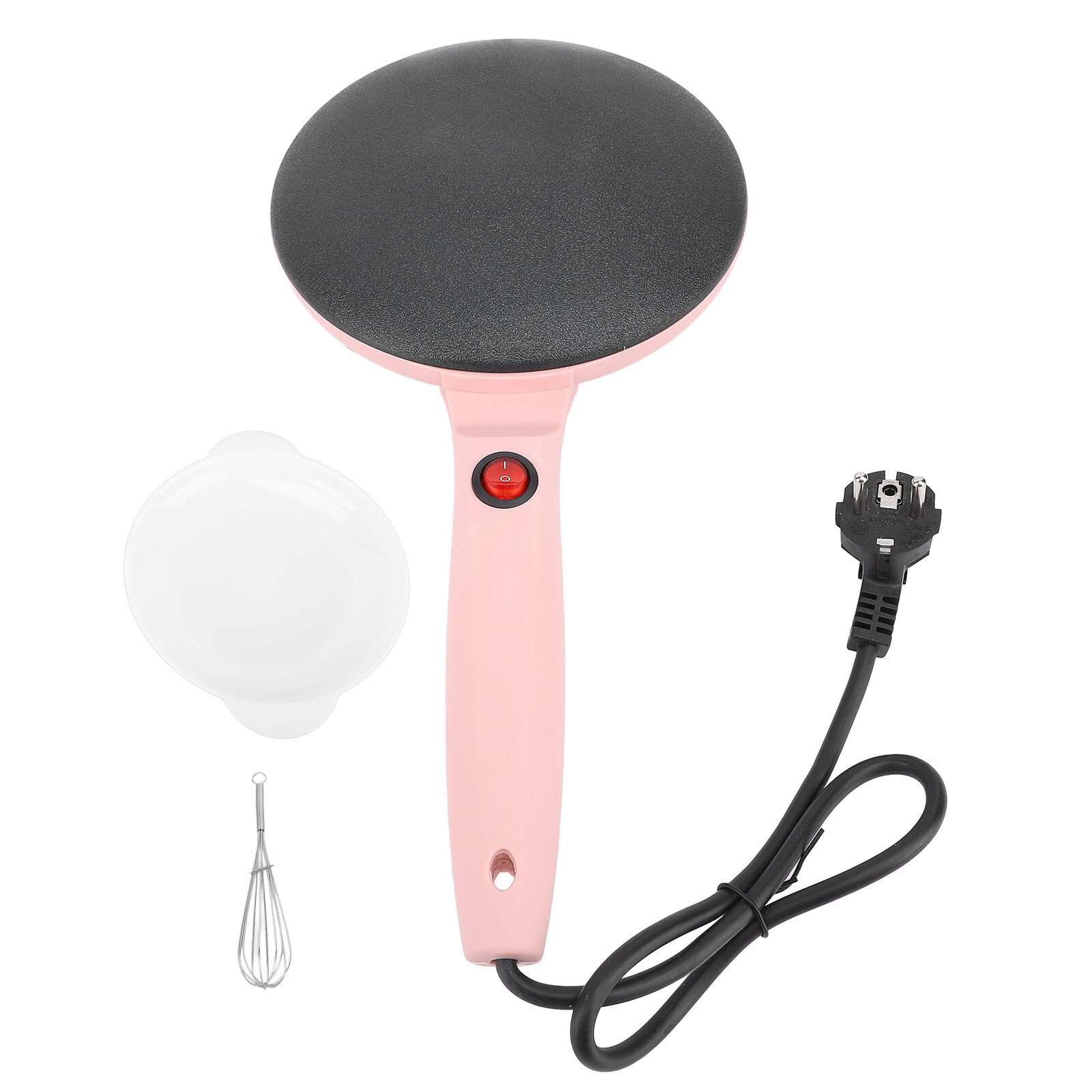 Электрический креп -производитель 8 -дюймовый не палочный покрытие Crepe Maker Machine Автоматическое управление температурой, производитель блинчиков с ручкой для домашней кухни Ев. 220V