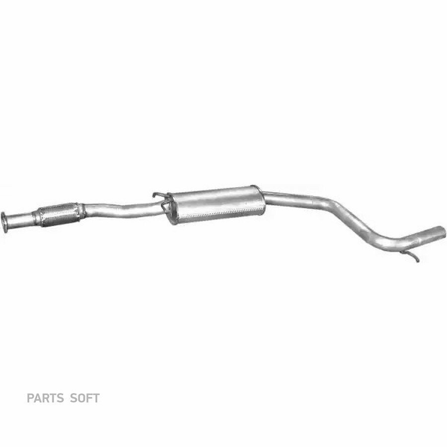Глушитель средняя часть от официального дистрибьютора, POLMOSTROW, артикул 08238
