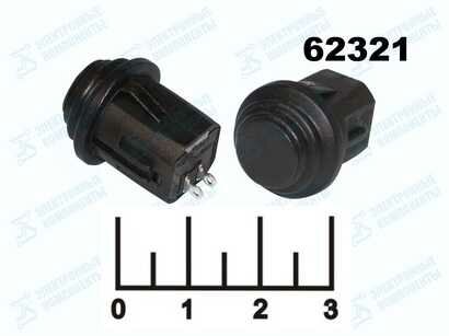Кнопка MPBS-R/R черная с фиксацией 3A SB570 (KA6-11) влагозащищенная