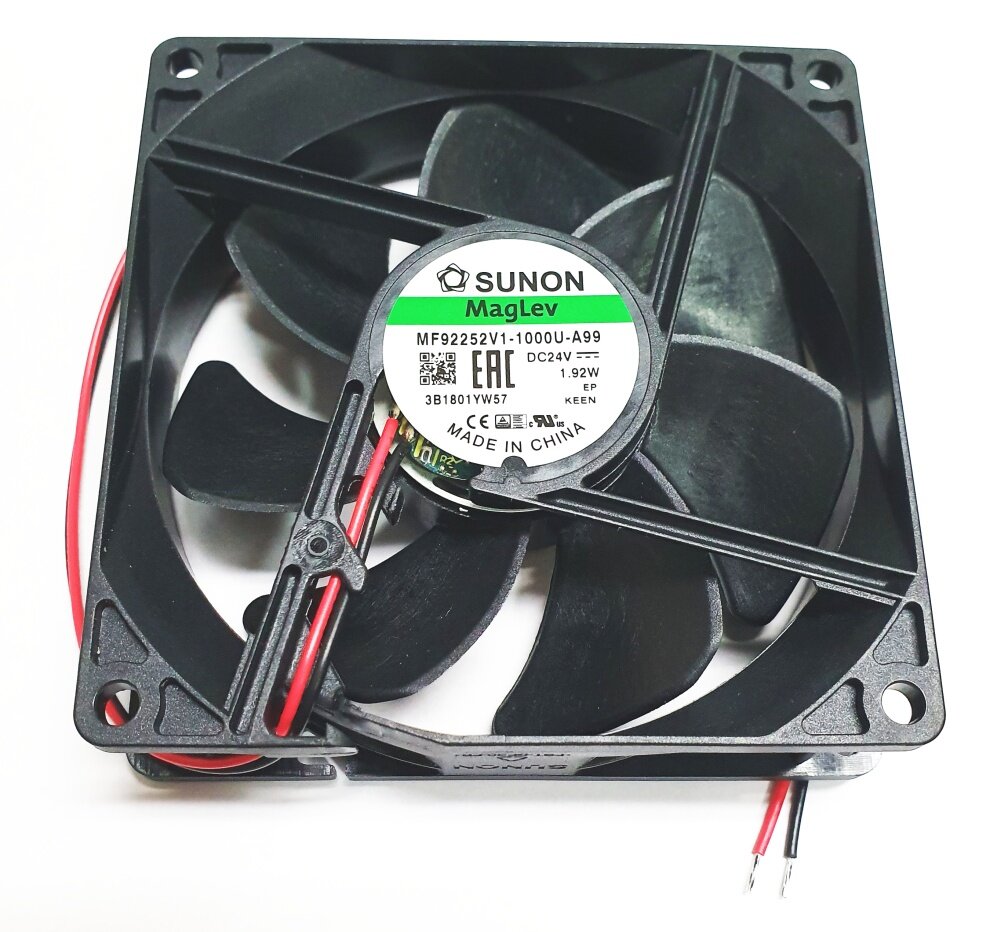 Вентилятор 92x92x25 Sunon MF92252V1-1000U-A99 24V 1.92Вт 3000 об/мин, 51.5 CFM