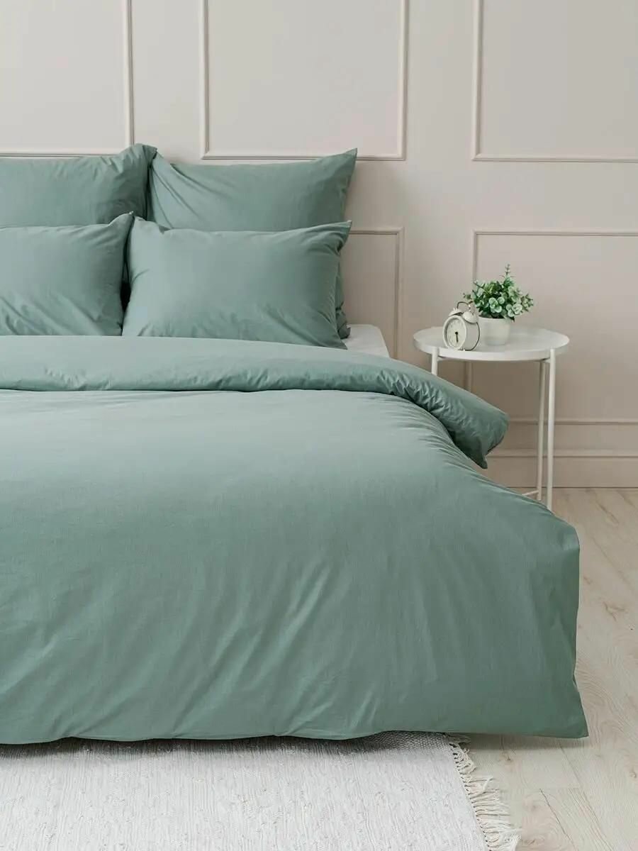 Постельное белье 2 спальное, хлопок, перкаль, 1 пододеяльник 175*215, 2 наволочки 50*70, YERRNA, шуйские ситцы