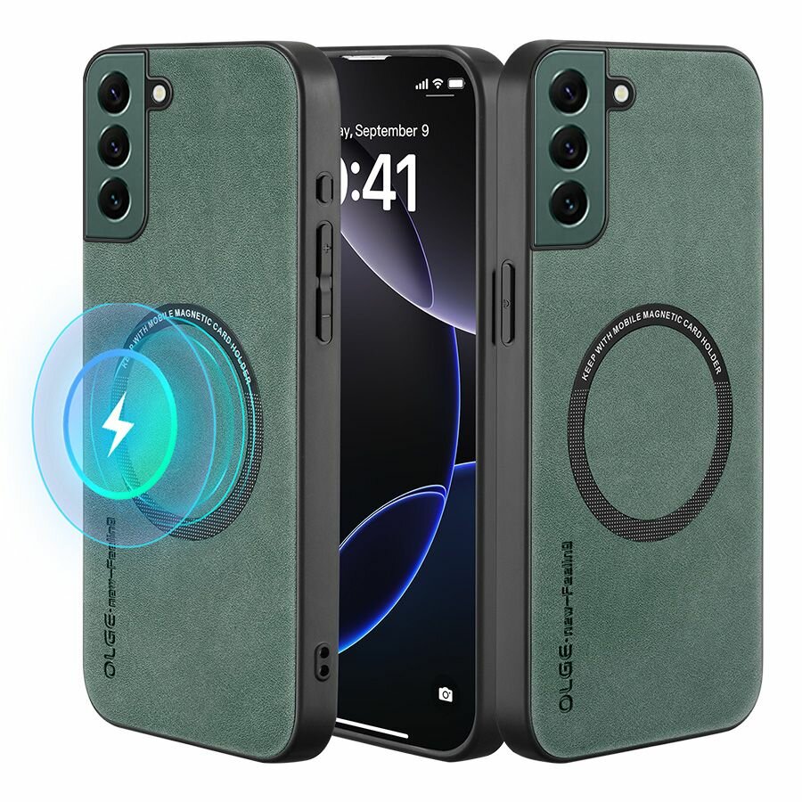 Чехол-Case MagSafe чехол для Samsung Galaxy S22(Самсунг Галакси с22) Нескользящий и удобный