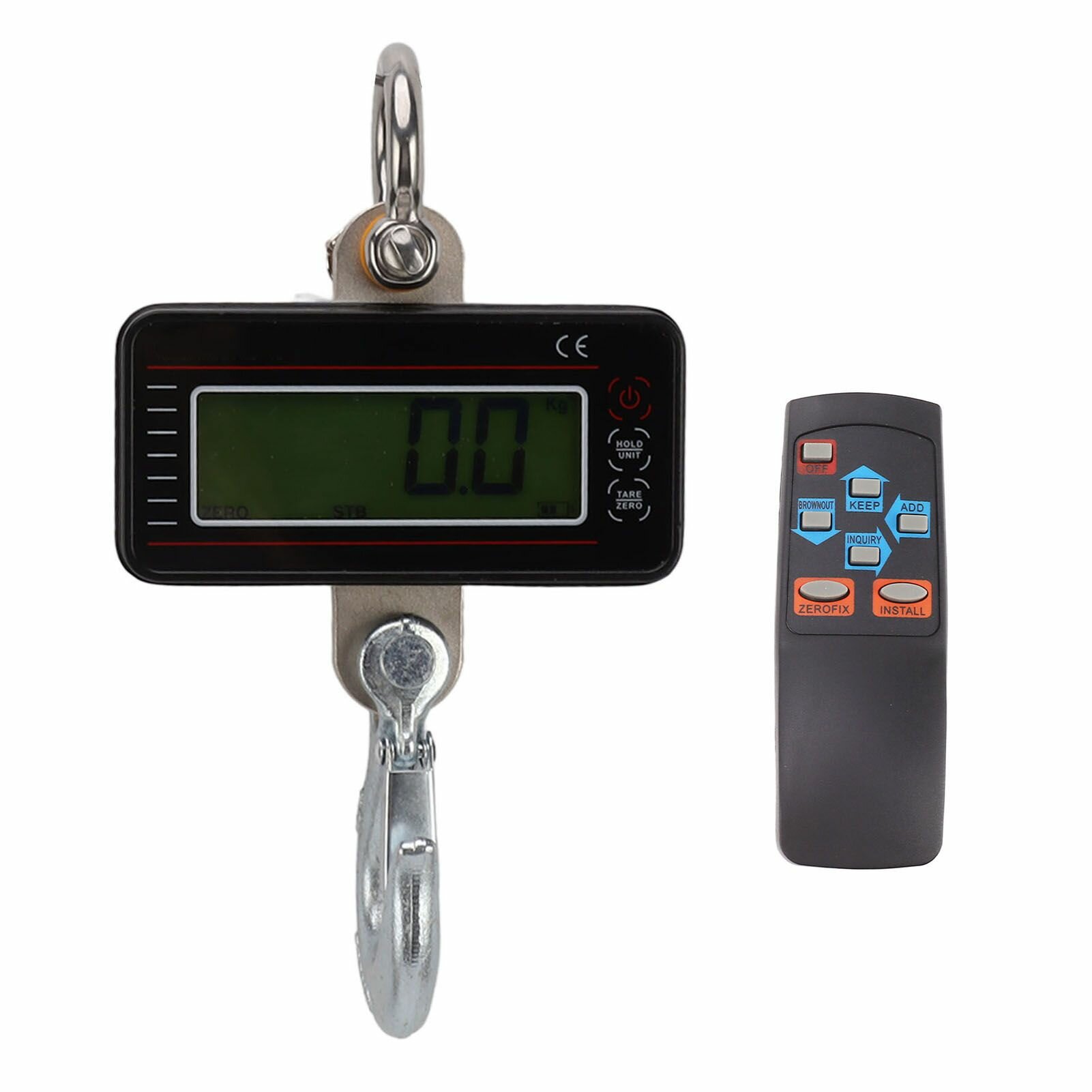 Крановые весы 500kg, беспроводной пульт, черные