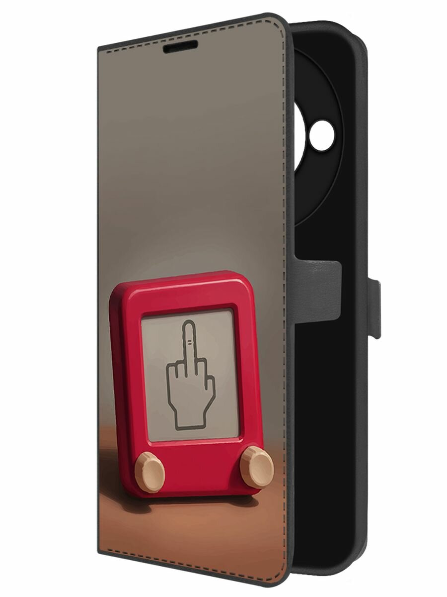 Чехол-книжка Krutoff Eco Book для Honor X9c Smart Game over (черный)