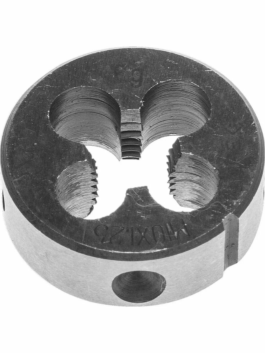 М10 x 1.25 мм сталь 9ХС, плашка круглая ручная