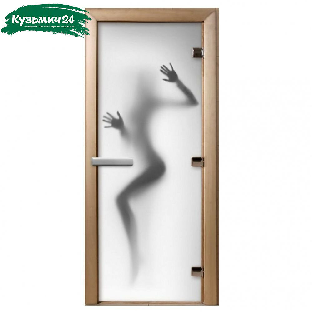 Дверь 212F с фотопечатью F224, 1900х700 мм, стекло 8 мм, 3 петли, лиственная, 1 шт.