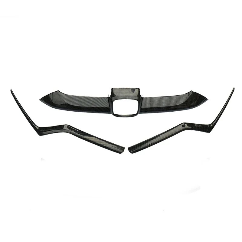 Для Honda CRV CR-V 2017 2018 2019 2020 обложка ABS отделка передний логотип знак Carbon fiber color