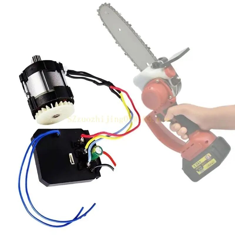 Беспроводная электрическая бензопила, замена бесщеточного двигателя, 21 В, 14 зубьев, маленький бесщеточный двигатель, одна ручная пила, специальный двигатель