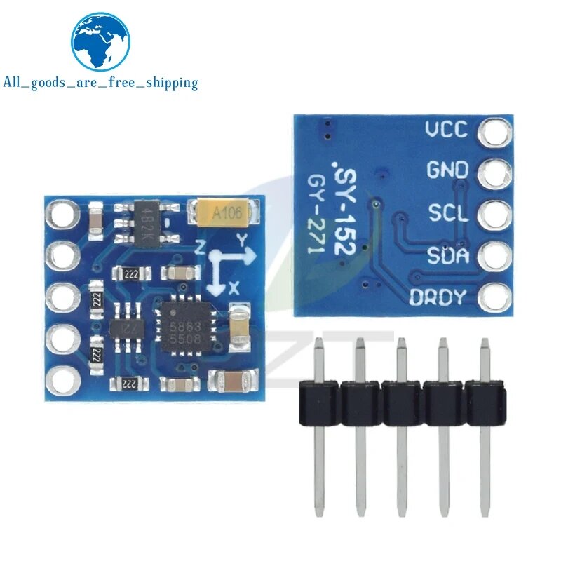 Регулятор напряжения TZT GY-271 QMC5883P 3В-5В, 3PCS