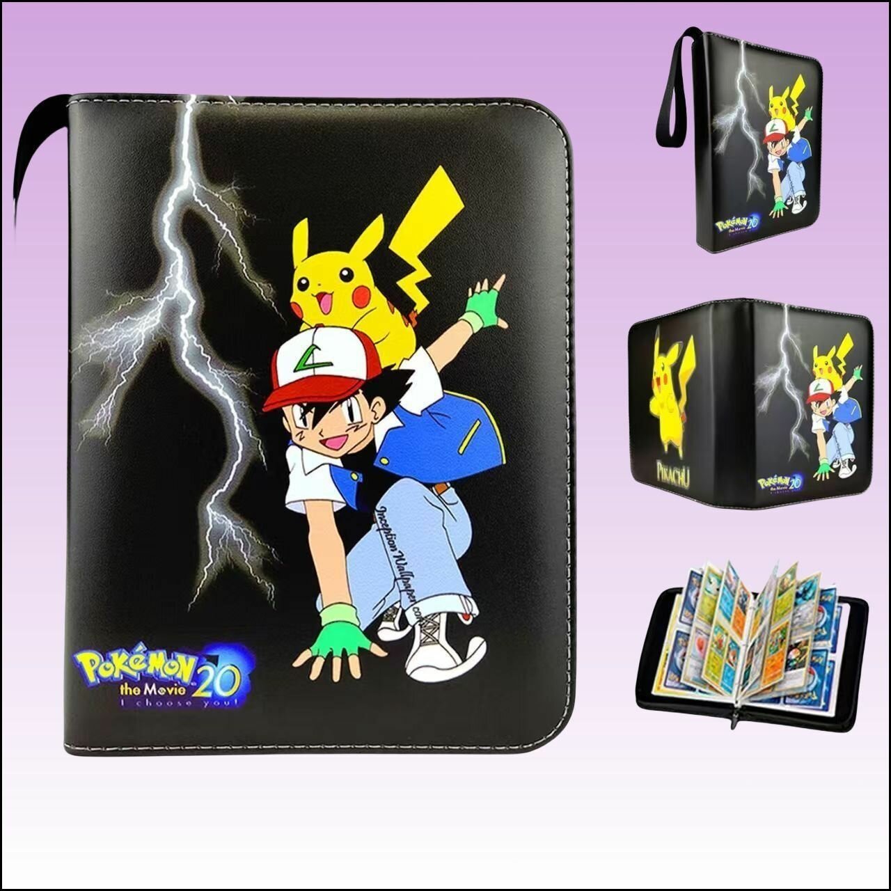 Альбом для хранения 400 карточек Pokemon Cards игрушка, коллекция и прохождение торговой карточной игры Pokemon для детей