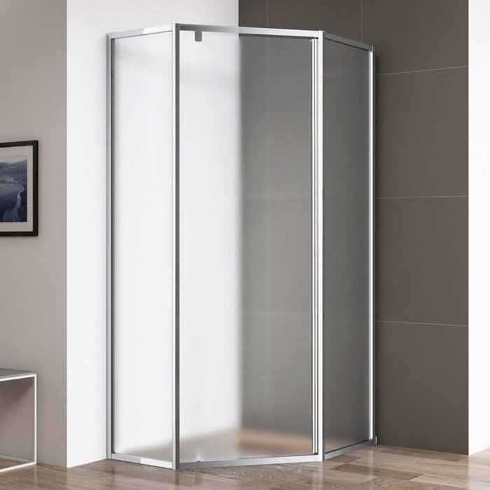 Душевой уголок Cezares Eco O-P-1 90х90, профиль хром, стекло матовое