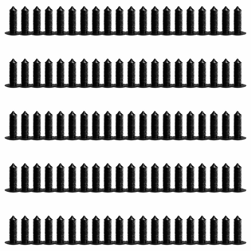Автомобильные пластиковые ивовые гвозди с колючей проволокой в форме пряжки- 100 штук