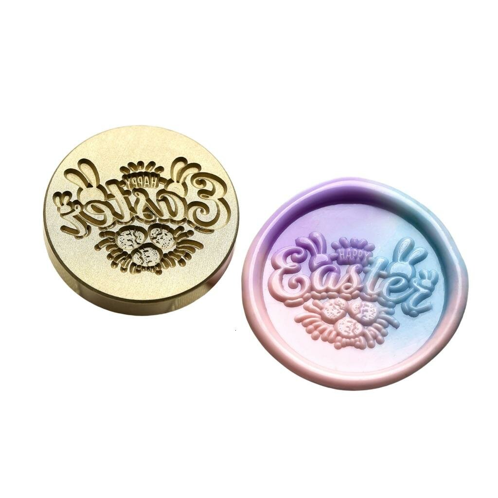 Штамп, Головка Уплотнения Матовой Огненной Краской Серии Easter -Секретные Слова Пасхи