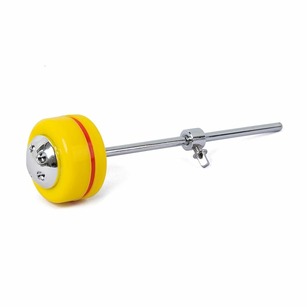Педаль для бас-барабана с силиконовой головкой, Желтый