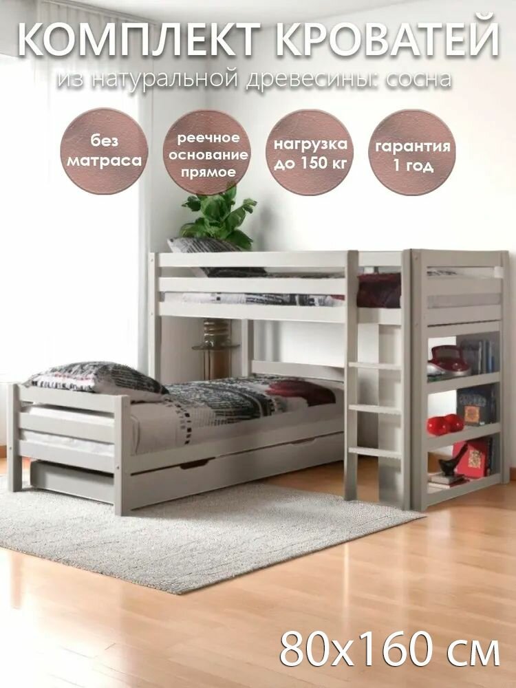 Комплект кроватей Классика 80х160 см