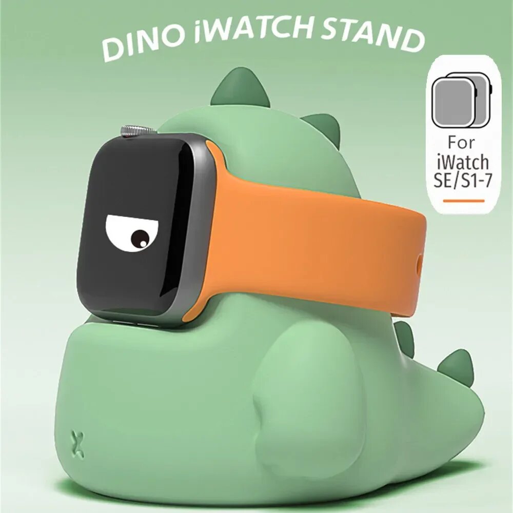 Подставка для зарядки YNMIWEI, для Apple Watch, резина, желтая