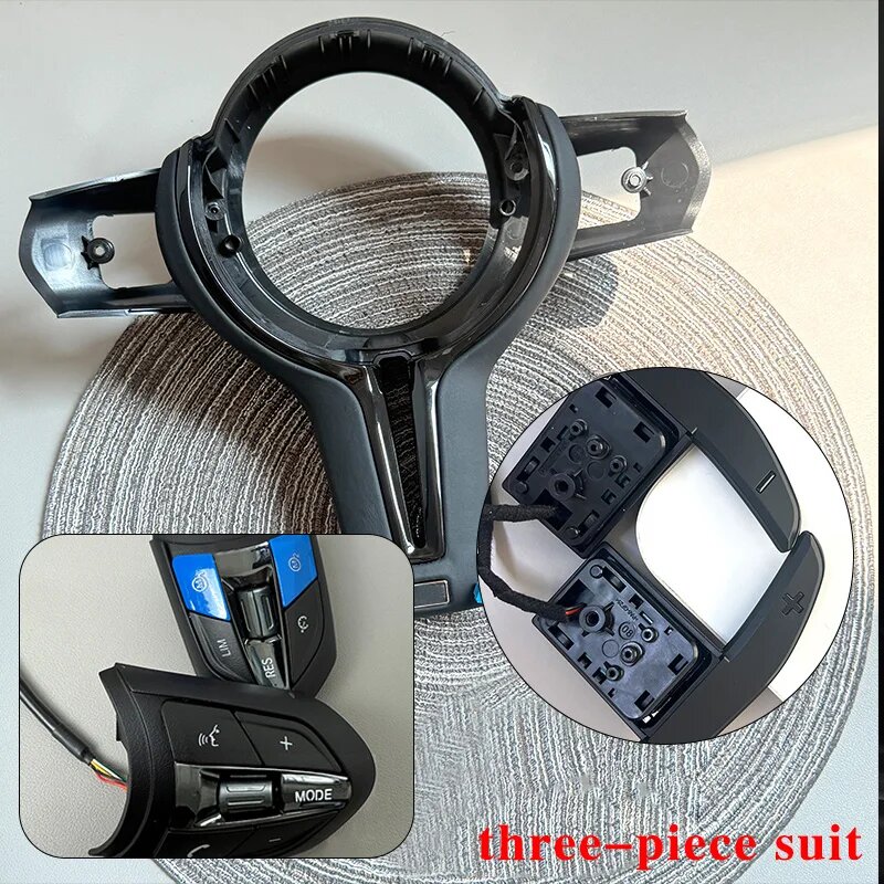 Спортивное рулевое колесо M Обычная красная синяя кнопка M1 M2 для BMW F01 F07 F10 F15 F16 F20 F21 F30 F31 F32 F33 F36 M3 F80 M4 F82 F87 b-3 Series-M logo