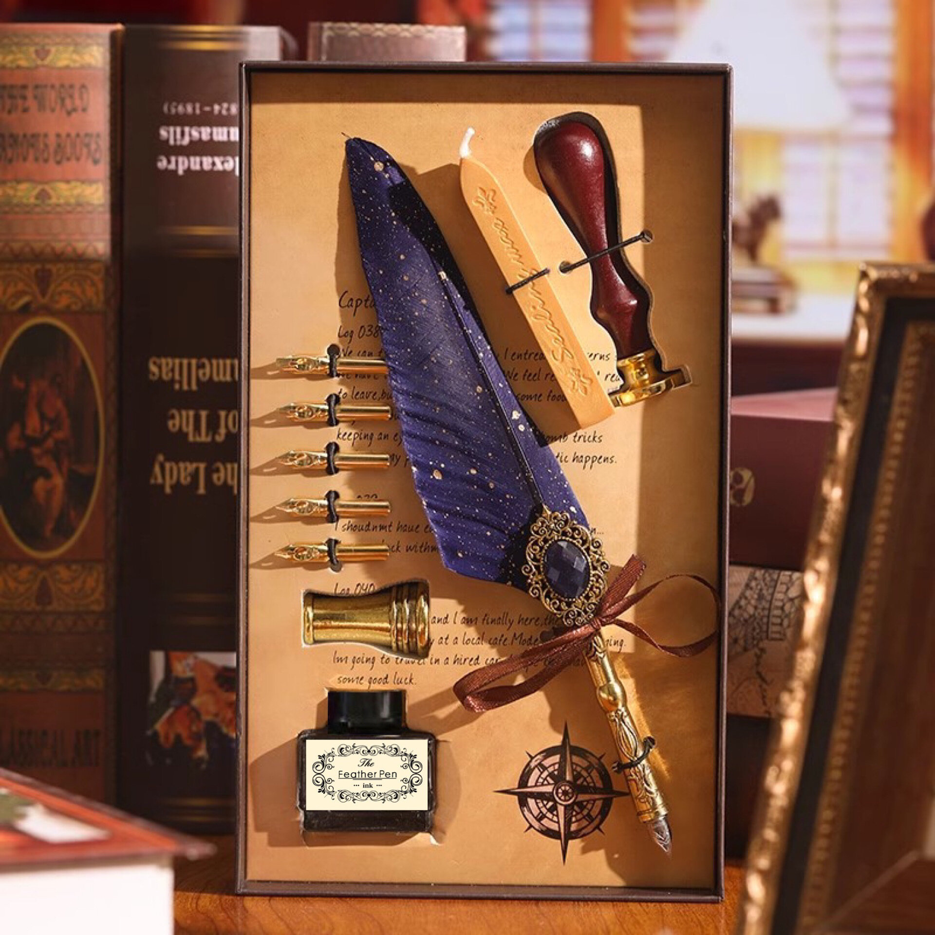 Ручка с пером "Гарри Поттер", подарочная упаковка, нержавеющая сталь, 25 см