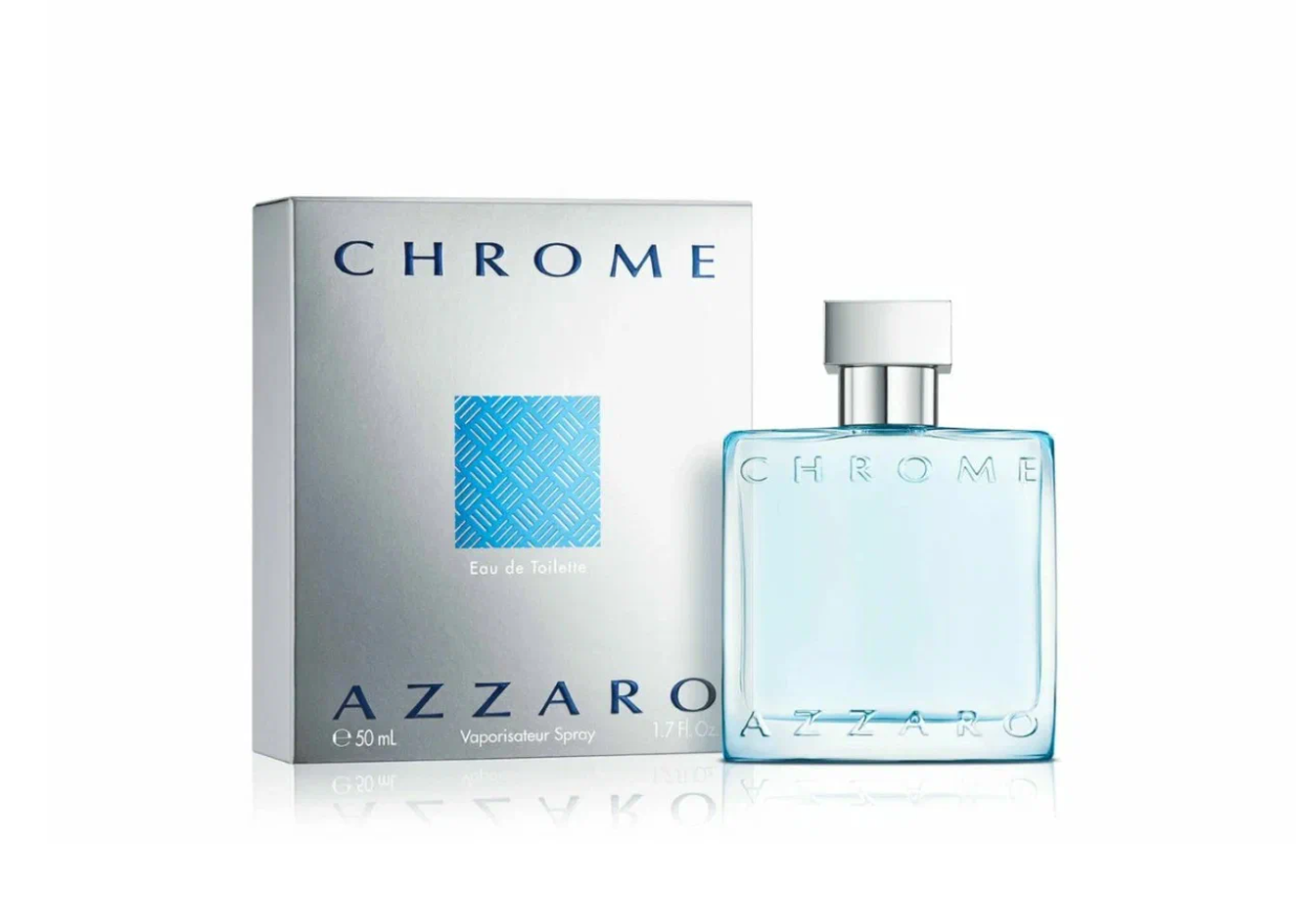 Туалетная вода Azzaro Chrome 50 мл, цитрусовый, фужерный аромат — фото 1