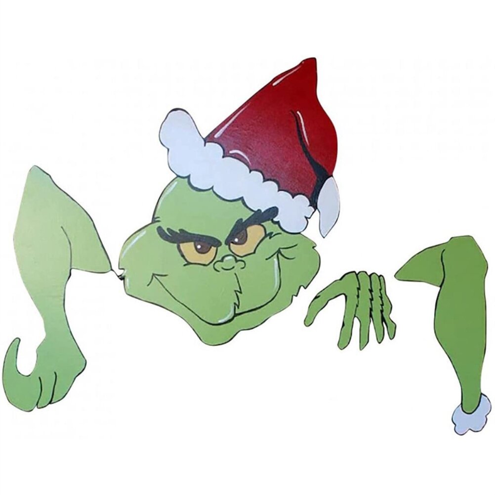 Christmas Cartoon Film Figure Fence Stealing Yard Art Holiday Outdoor Garden Decorations