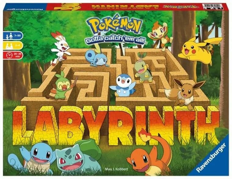 Настольная игра Ravensburger - Pokemon Labyrinth/Лабиринт покемонов семейная игра - Равенсбургер 27036