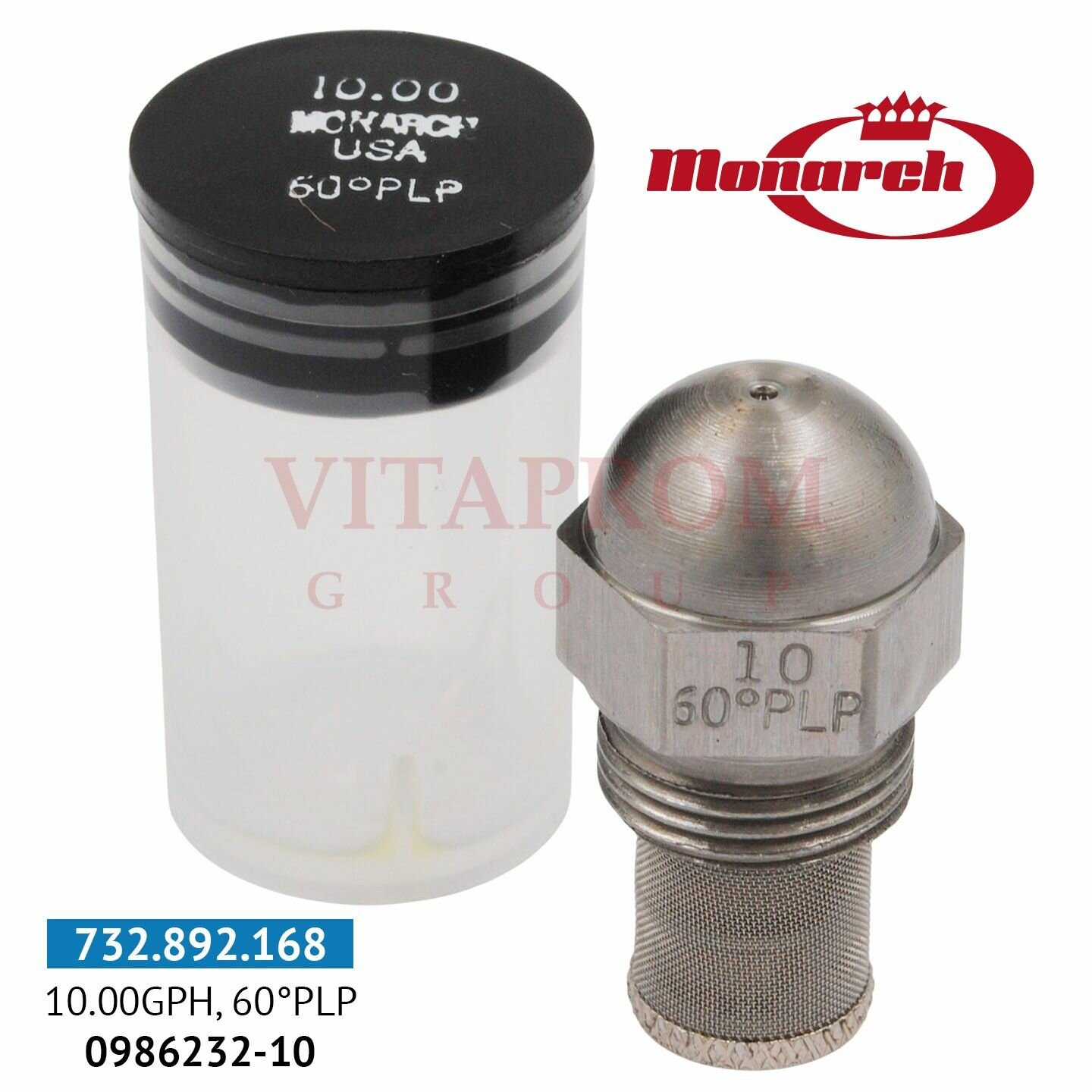 Форсунка Monarch 10.00GPH, 60PLP, 0986232-10