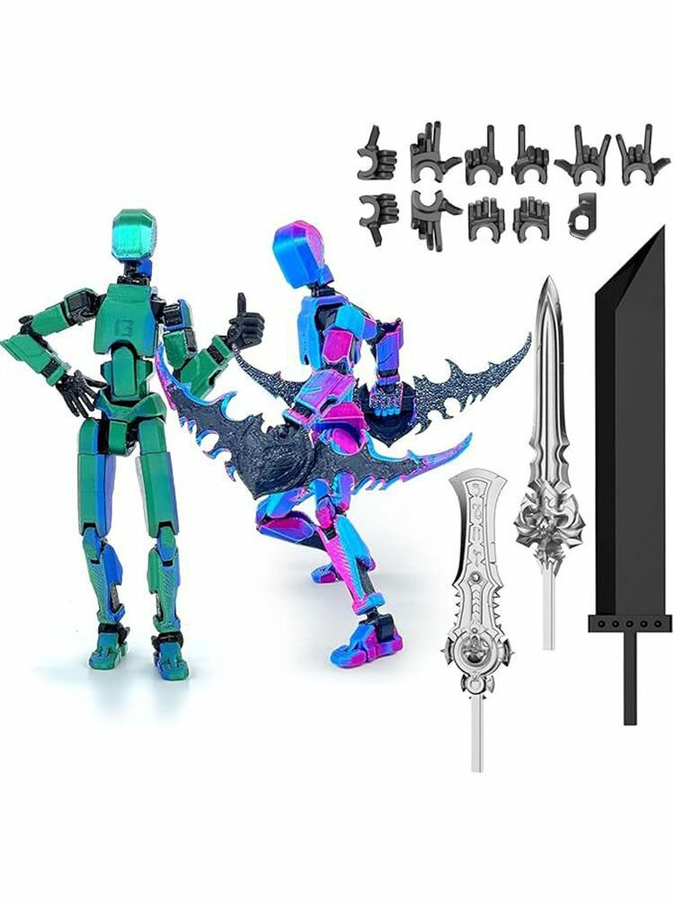 Фигурка T13 Air Bound многосуставная подвижная 3D печать шарнирный робот Lucky 13