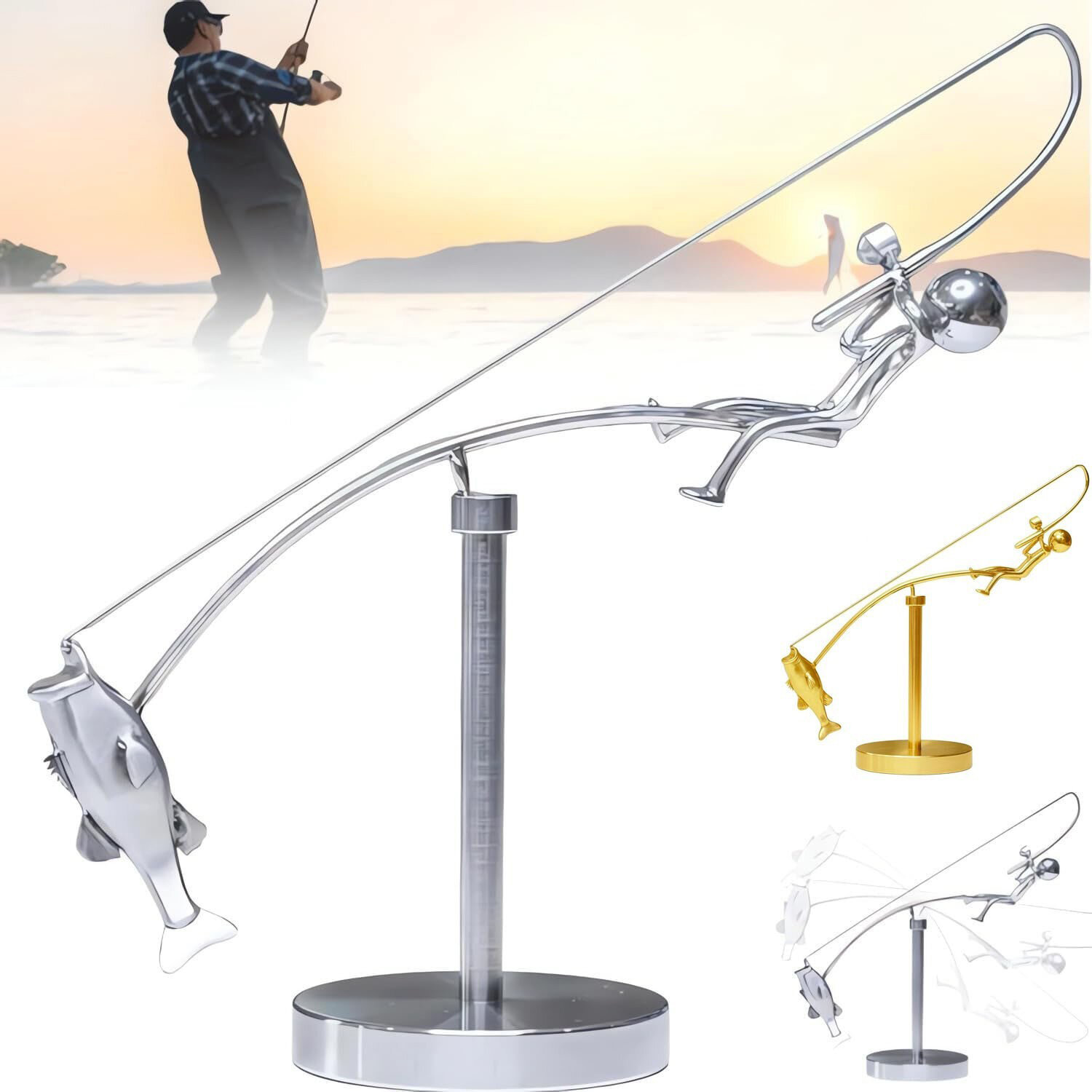 Кинетическая скульптура рыбака, Балансирующий рыбак, Искусство равновесия