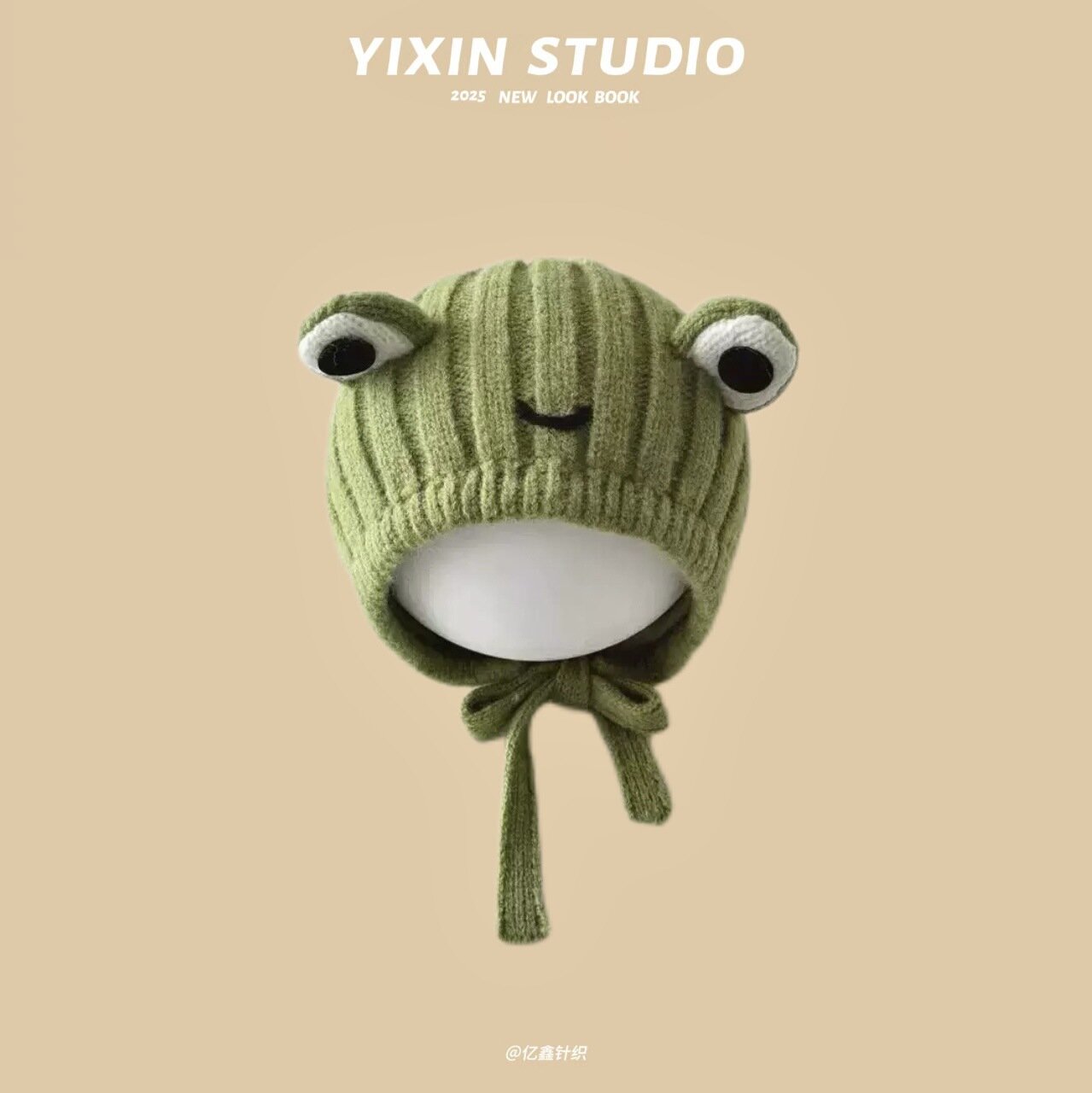 Детская шапка, осенне-зимняя вязаная шапка, милая, очень милая маленькая шапка с лягушачьими ушками, маленькая зимняя шерстяная шапка для месячного ребенка