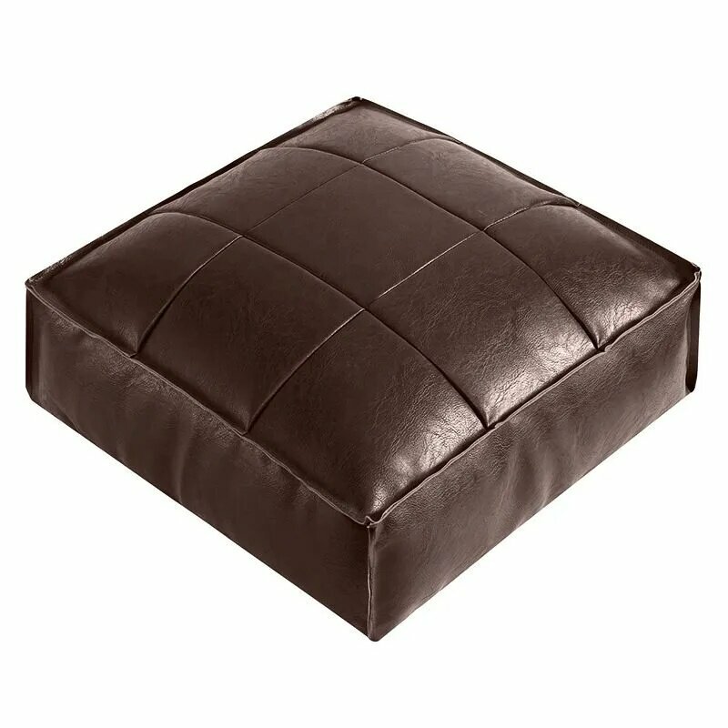 Пуф, Натуральная кожа, 40х40х15 см