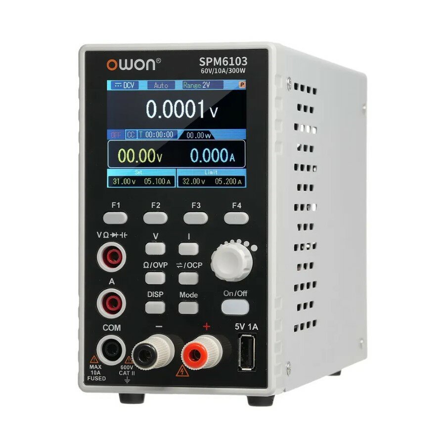 OWON SPM6103 программируемый, 60V, 10A, Блок питания лабораторный + мультиметр, OWON