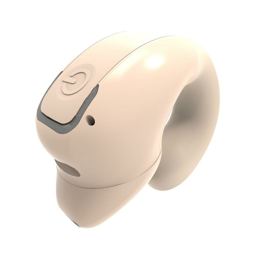 1 шт. Беспроводные наушники-клипсы с микрофоном, Bluetooth, USB Type-C, одинарные