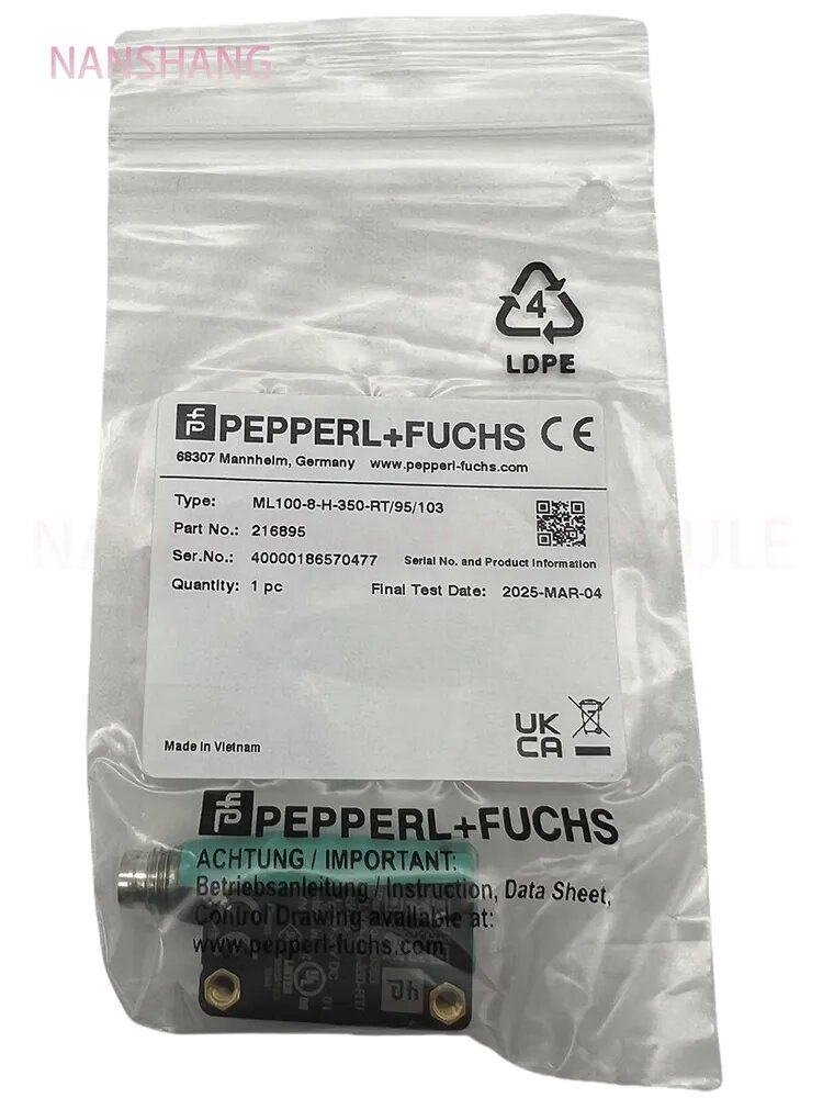 Новый оригинал Датчик PEPPERL+FUCHS ML100-8-H-350-RT/95/103 216895