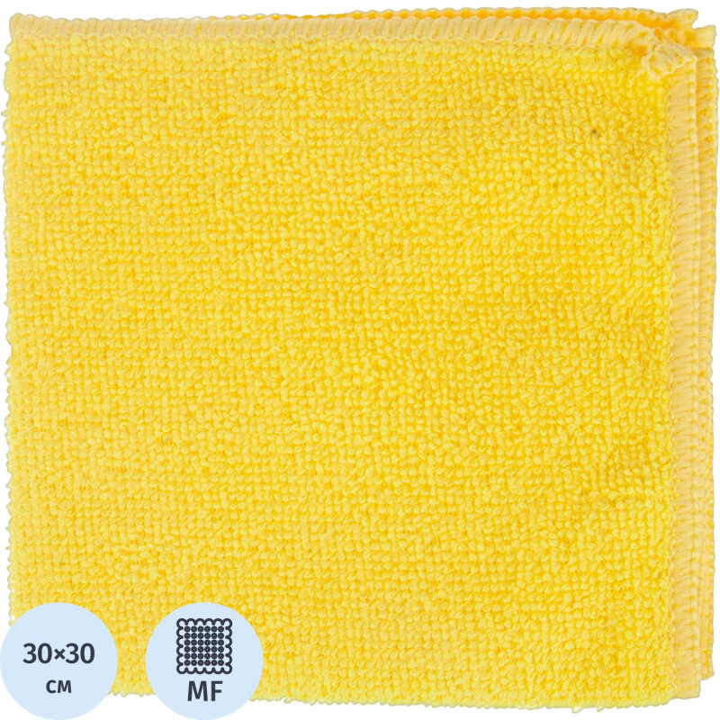 Салфетка хозяйственная из микрофибры универс 200г/м2 30х30см жел