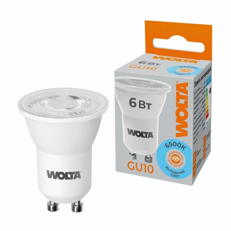 Светодиодная лампа WOLTA WSTD-JCDR-MR11-6W6KGU10-L MR11 6Вт 6500K GU10
