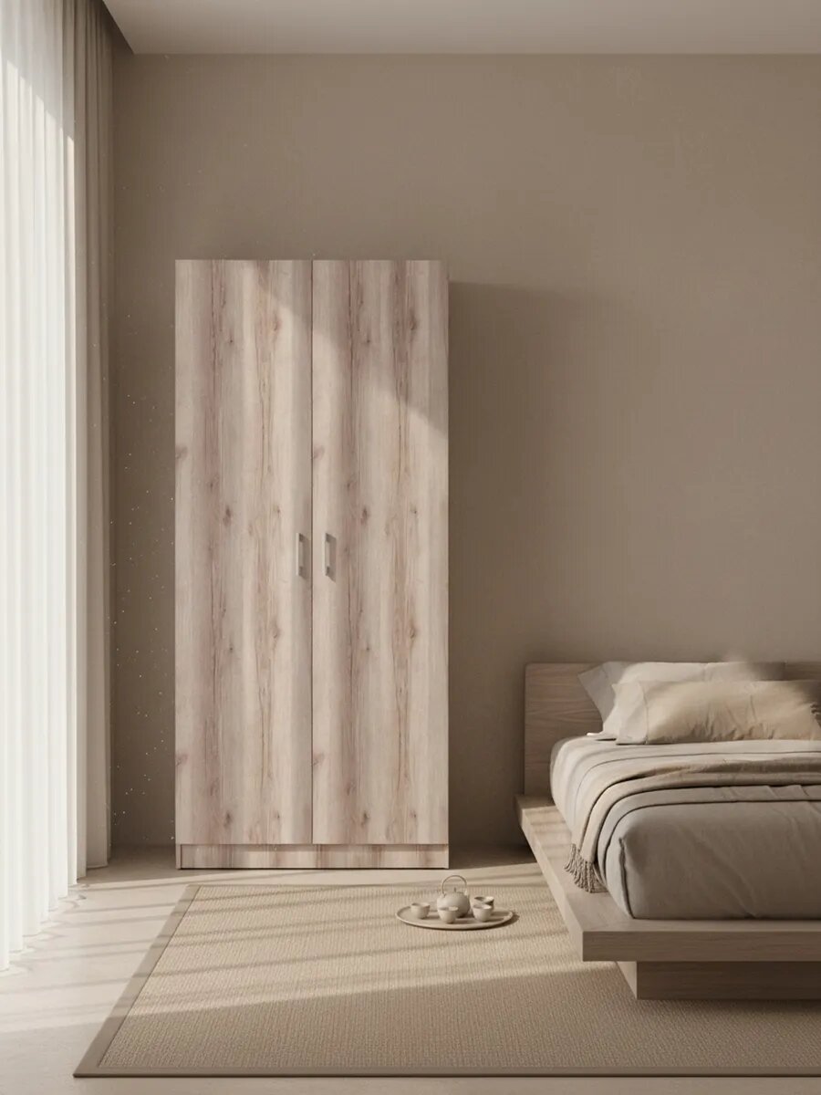 Шкаф FRESTER деревянный распашной с полками для одежды, от производителя