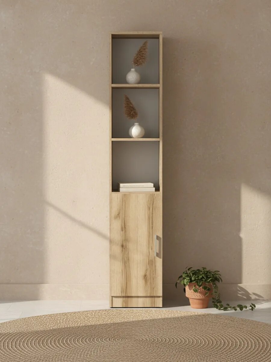 Балкон спальню шкаф пенал FRESTER деревянный для одежды с полками, от производителя