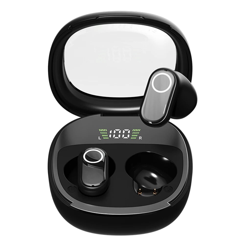 Беспроводные наушники ALLOYSEED Black с кейсом-Powerbank