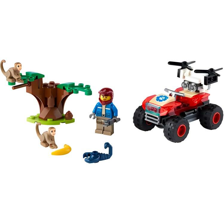 Конструктор LEGO City Дикая природа 60300, Wild Animal Rescue All-Terrain Vehicle, 74 детали