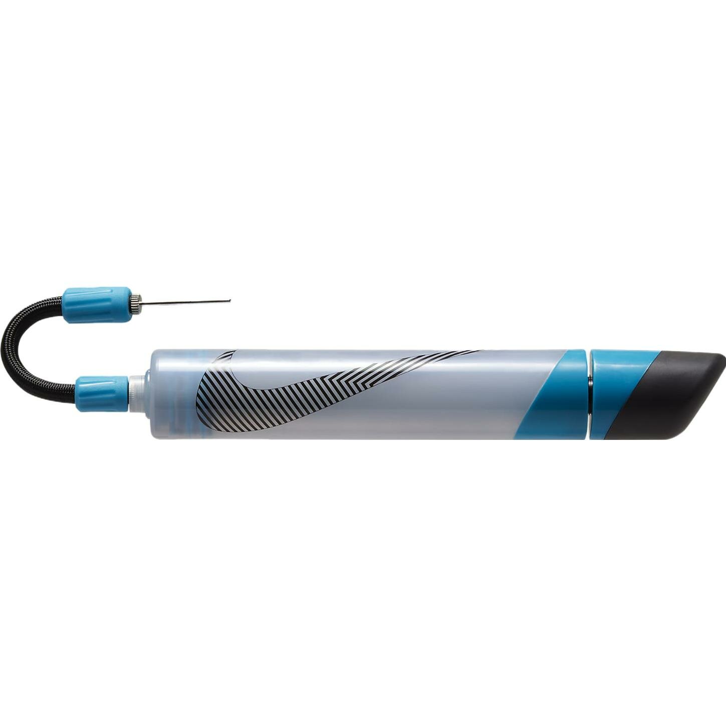 Насос для накачивания мячей Nike, белый/лазурный/черный