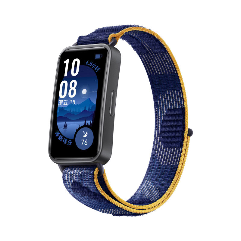 Умные браслеты HUAWEI Band 9 NFC Version, tranquil blue, легкая и тонкая конструкция, комфортная для ношения