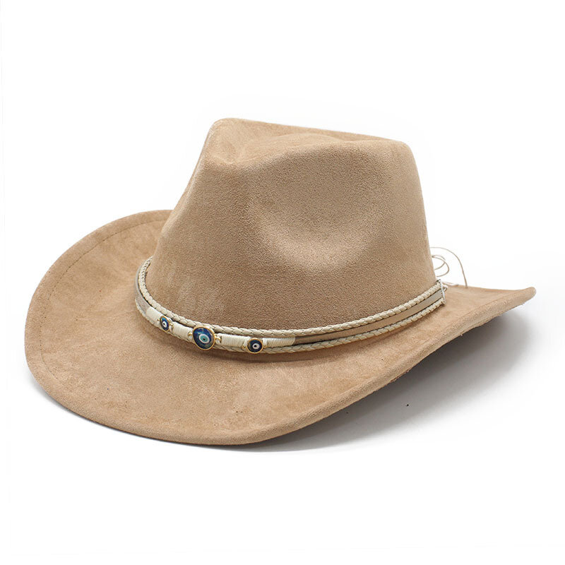 Многоцелевая Джазовая шляпа из замши Унисекс Лето Декор Войлок / MOM-020
