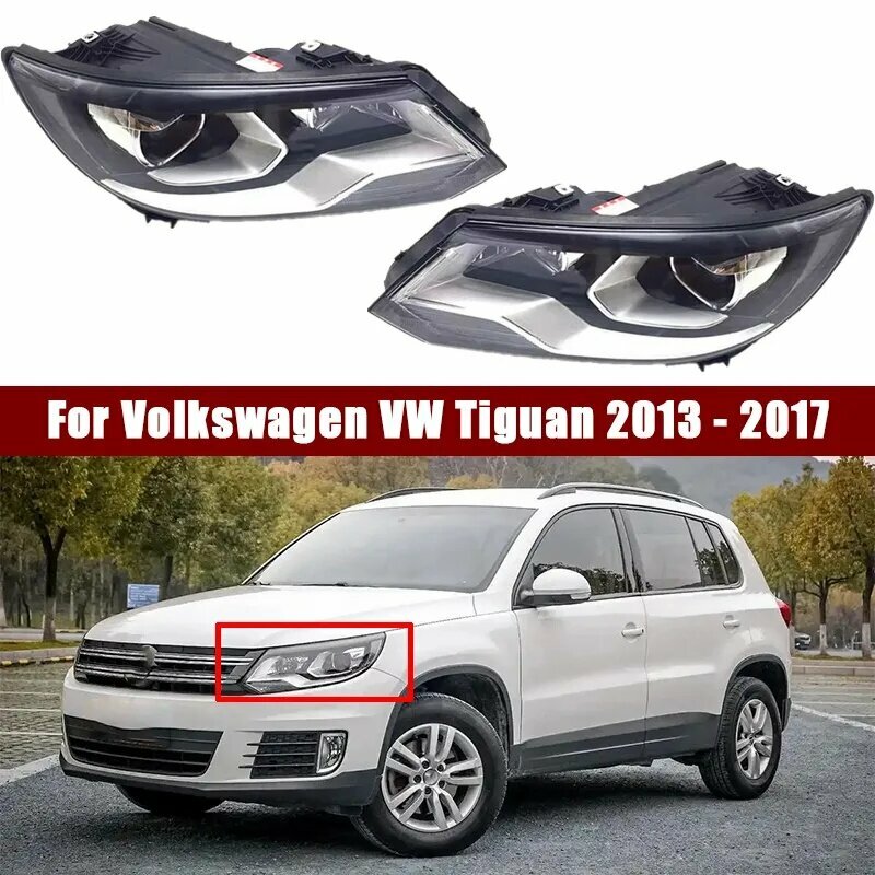 Zldrill Фары автомобильные, 1 шт, арт. VW Tiguan 2013 2014 2015 2016 2017