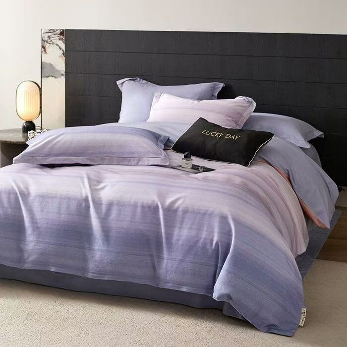 Apollo Bedding Комплект постельного белья, Сатин люкс, Двуспальный с простыней Евро, наволочки 50x70