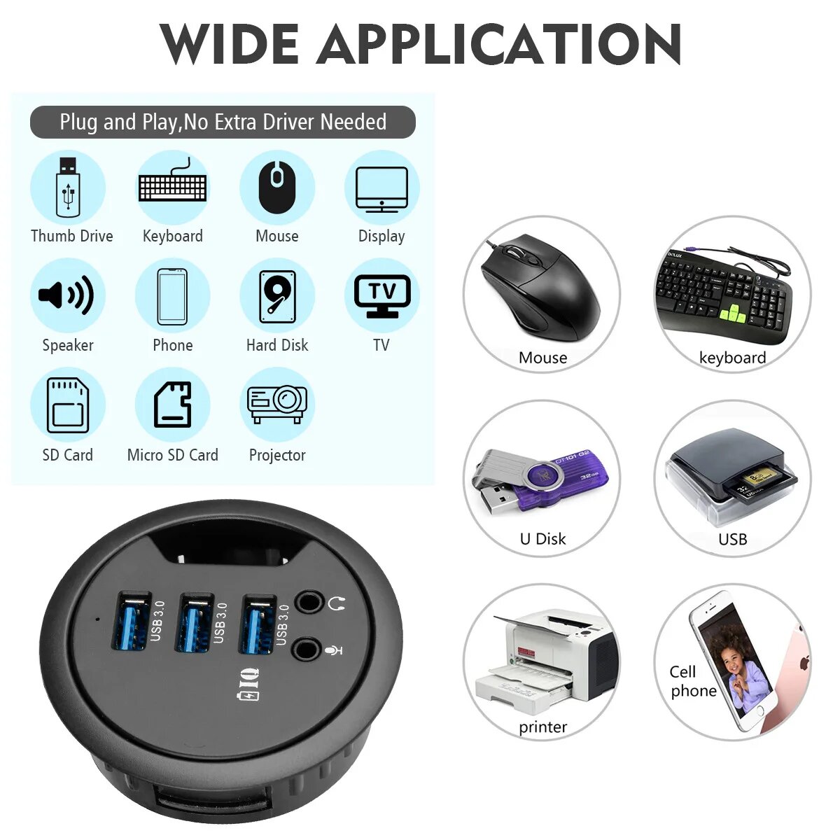 USB-хаб 2xUSB 3.0, 2xType-C, 2 — фото 1