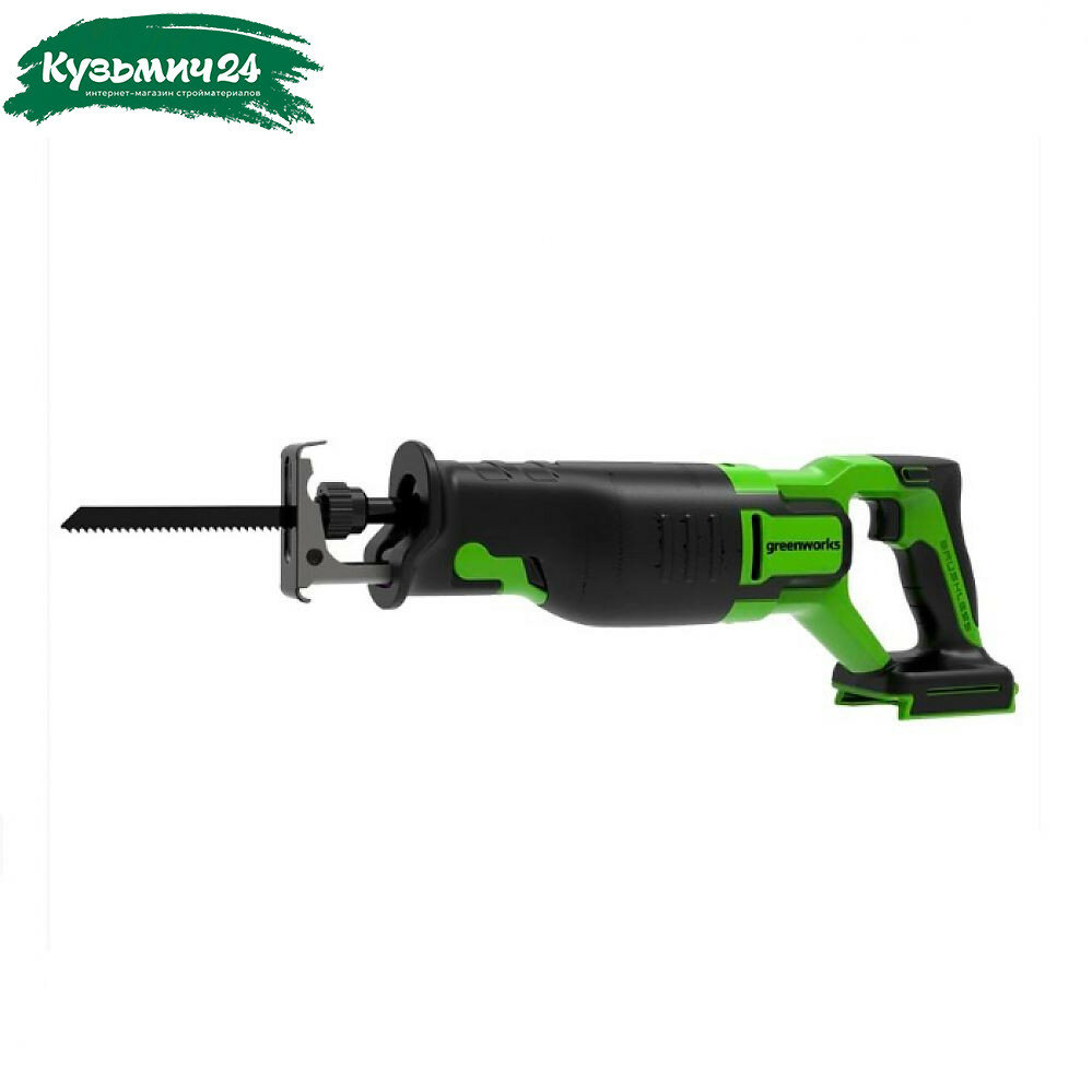 Пила сабельная аккумуляторная Greenworks GPT-BLRS-1 24В, 1акк, 2.0Ah+з. у. 1200607, 1 шт