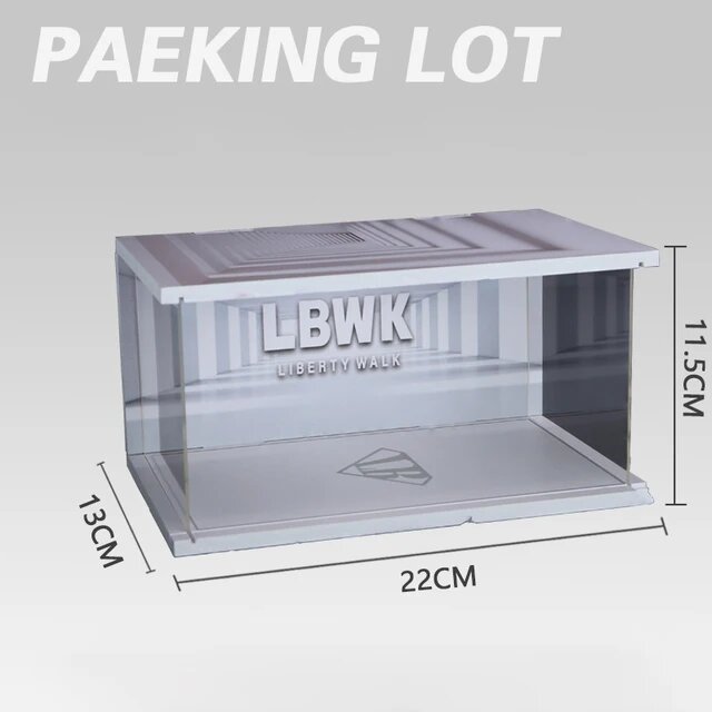 Диорама 1:32 AE86 Гараж для литой модели игрушечной машины, витрина из ПВХ, модель парковки, миниатюрная сцена для парковки