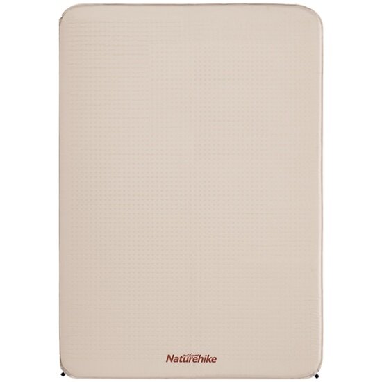 Коврик самонадувающийся Naturehike NH20DZ002 двухспальный бежевый 3см, 6927595775134